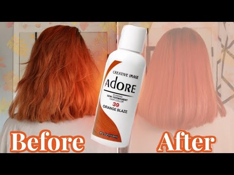 HOW I KEEP MY ORANGE/COPPER HAIR BRIGHT | Using Adore orange blaze ...