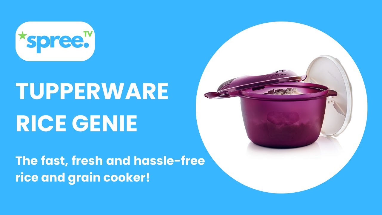 Tupperware Rice Genie Microwave Cooker – Spree TV - YouTube