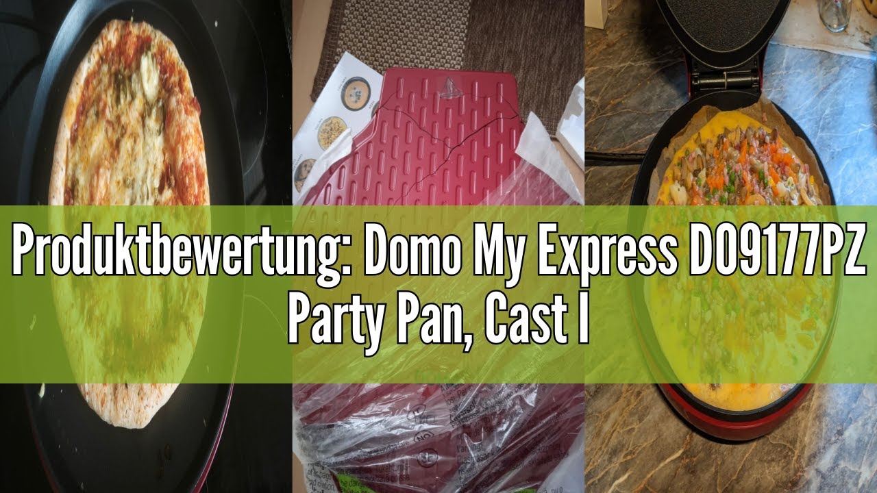 Produktbewertung: Domo My Express DO9177PZ Party Pan, Cast Iron, 30 ...