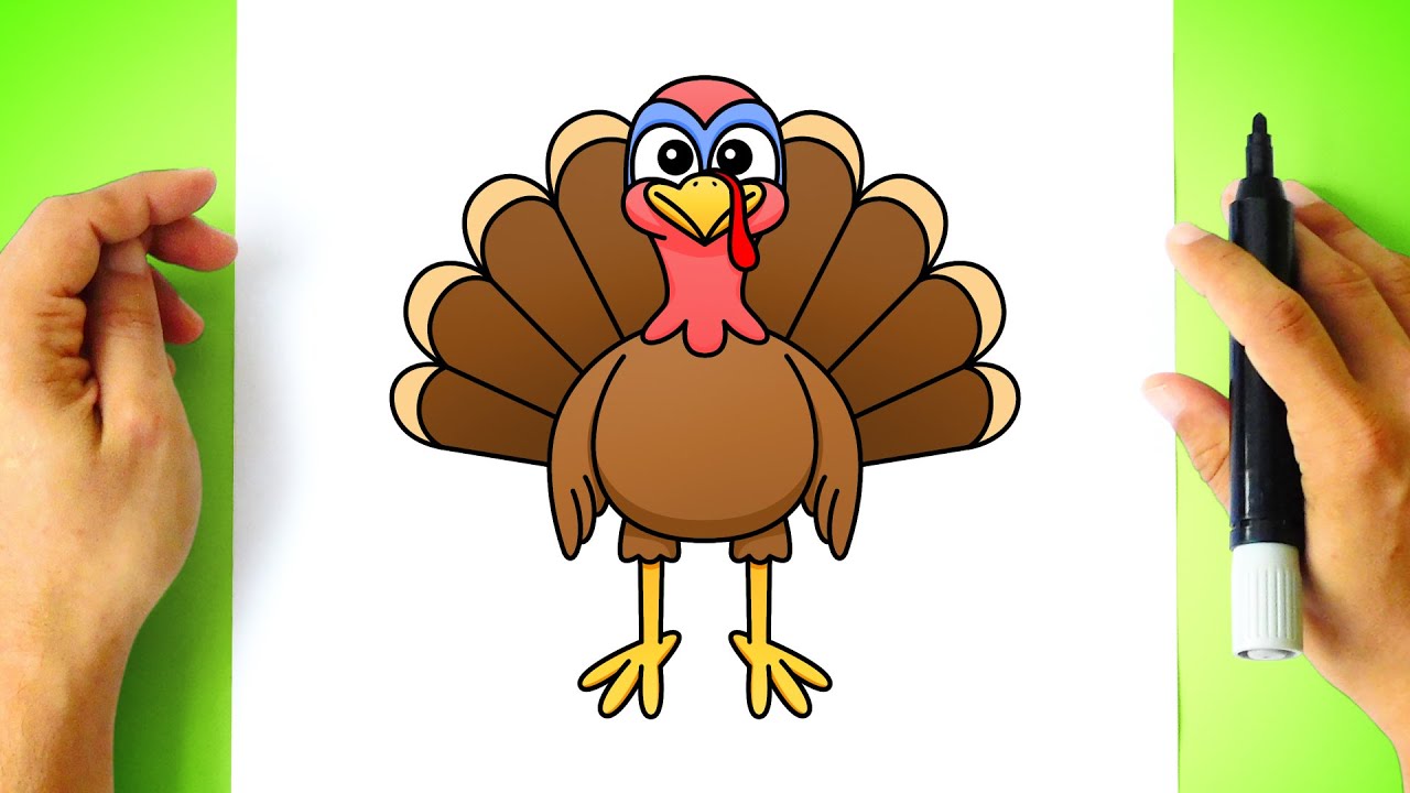How to DRAW a THANKSGIVING TURKEY 🦃 - YouTube