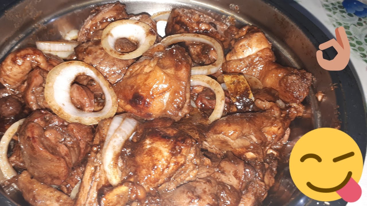Chicken with Liver and Gizzard Adobo (SUPER YUMMY!!!!) - YouTube