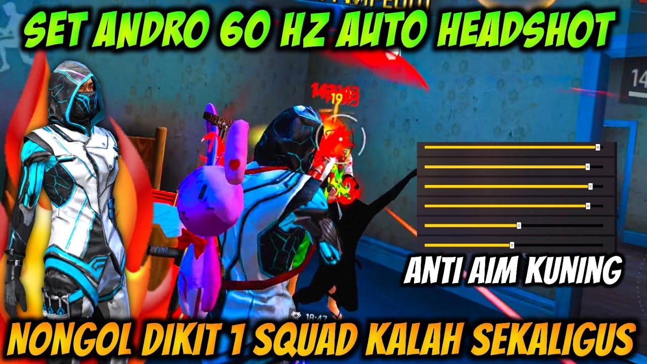 SET ANDRO FF GACOR PARAH ⚙️ Sensitivitas FF Auto Headshot 2024! Sensitivitas Headshot Free Fire ...