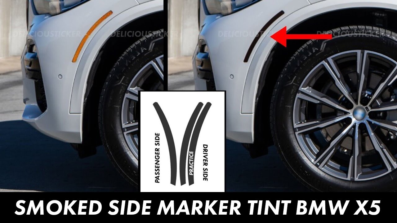Smoked Out Tint Front Side Markers For BMW X5 - YouTube