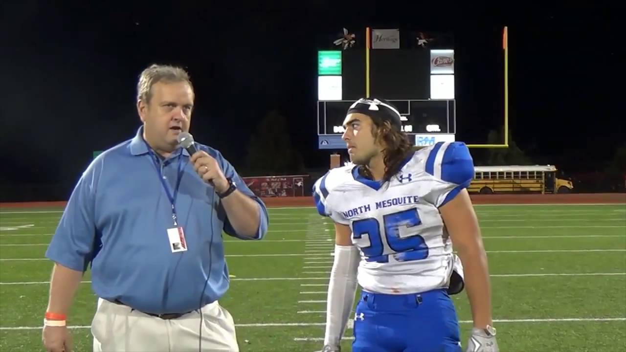 North Mesquite Linebacker Dillon Owens 9 30 2016 - YouTube