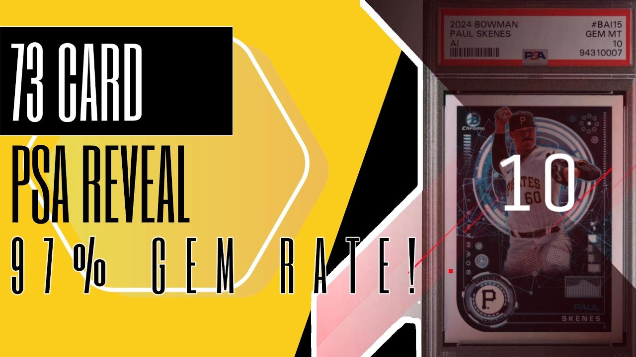 73 CARD PSA REVEAL AMAZING GEM RATE! - YouTube