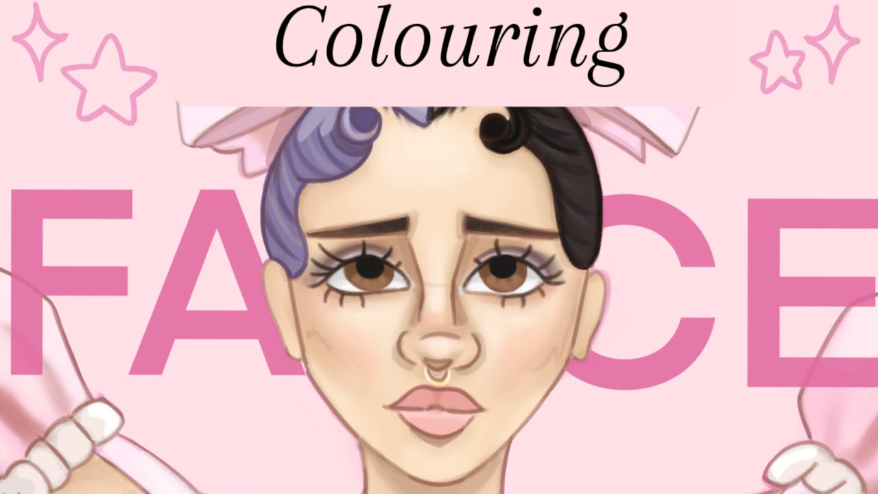 4 STEP TUTORIAL - digital art - FACES ♡ - YouTube