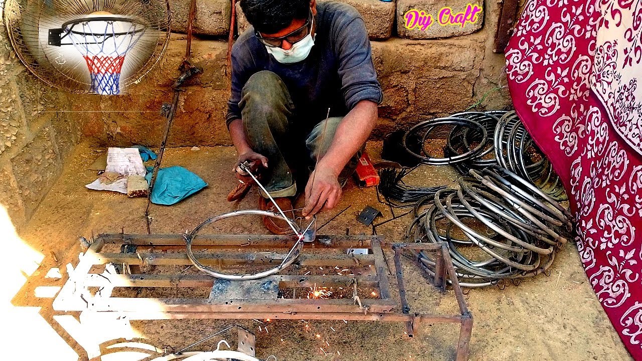 Basketball hoop how It's Made || How to make a DIY basketball hoop ...