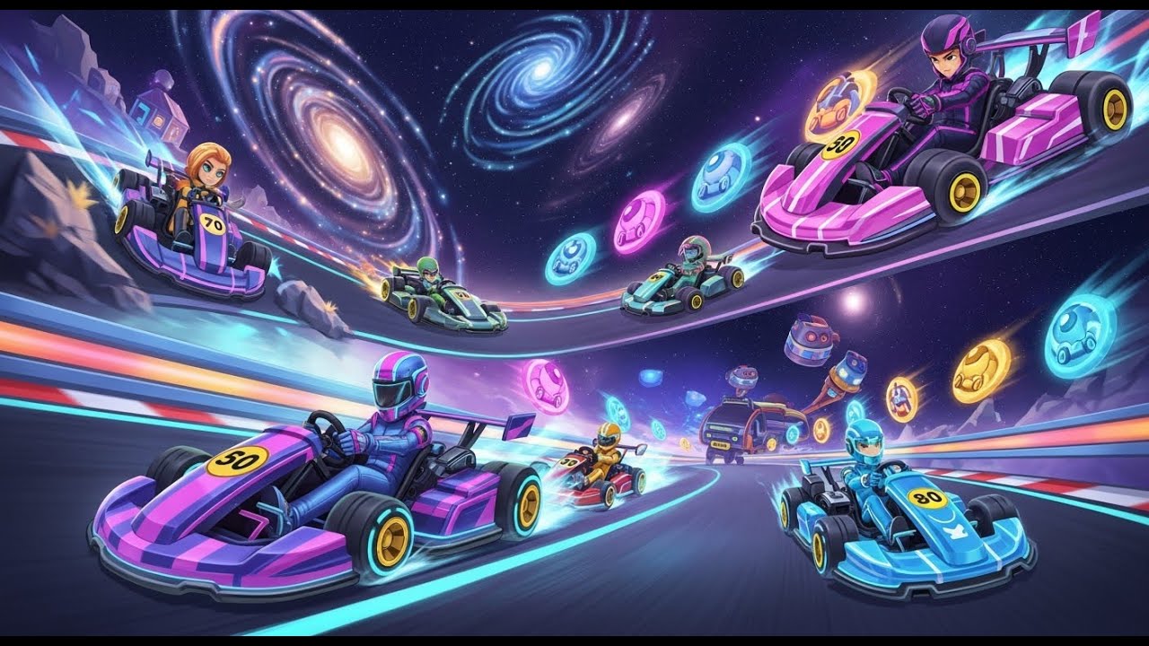 Starlit KART Racing split screen GAMEPLAY PS5 - YouTube