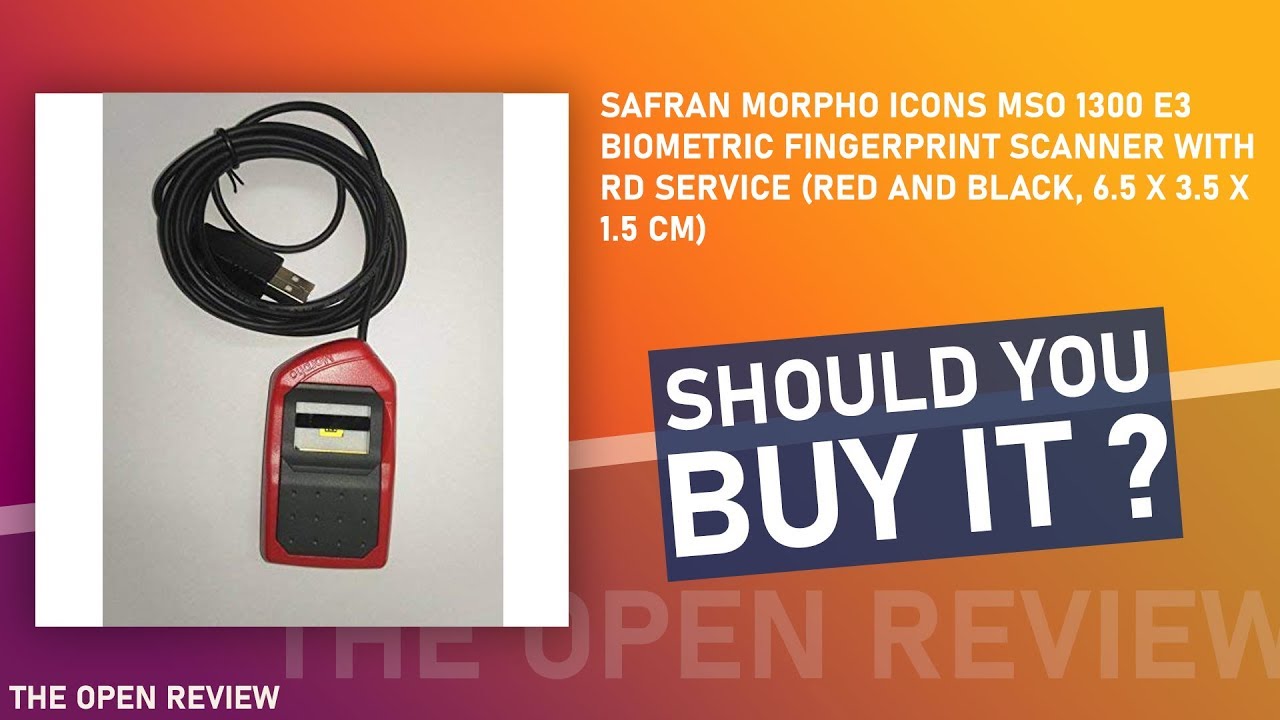 Safran Morpho Icons MSO 1300 E3 Biometric Fingerprint Scanner with RD ...