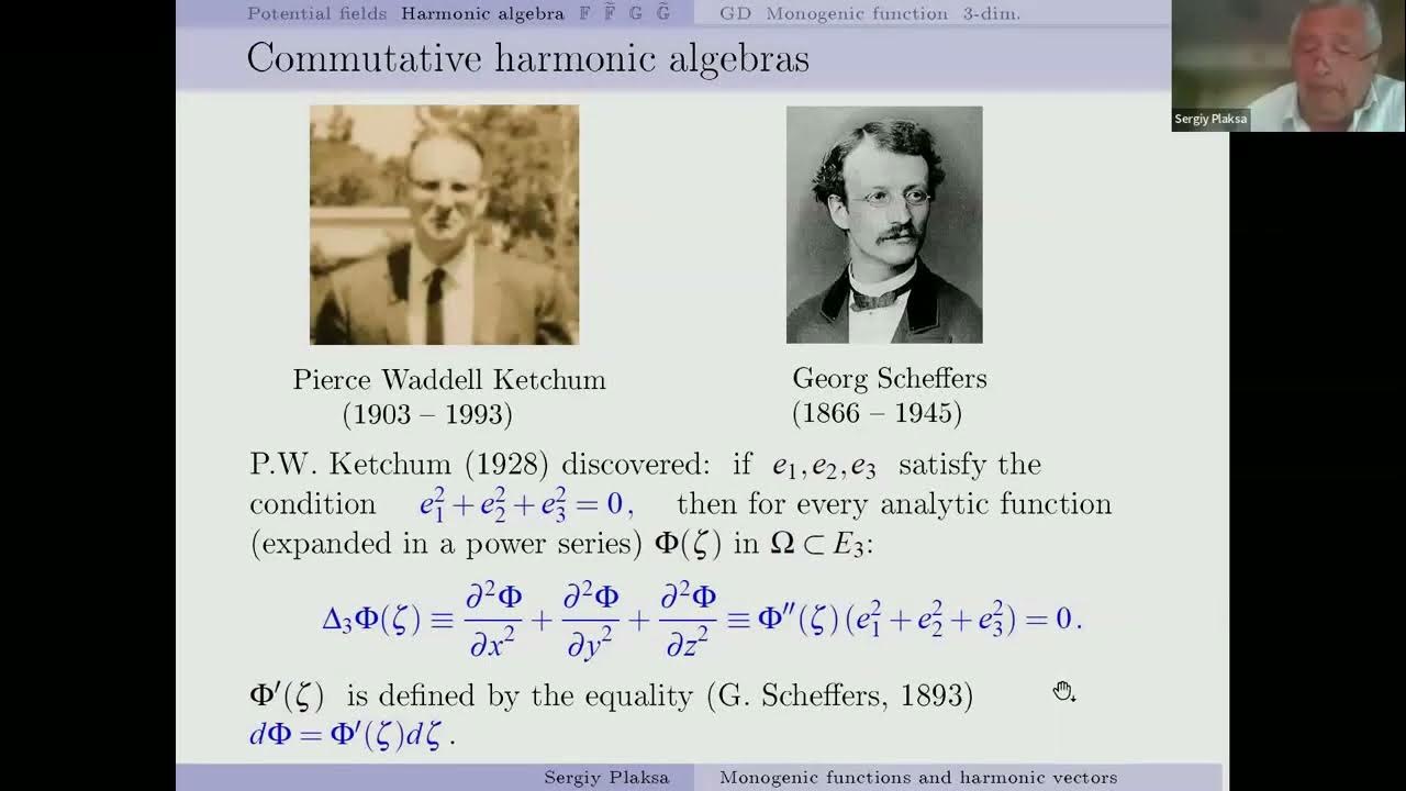 Sergiy Plaksa, Monogenic functions in infinite-dimensional vector spaces [...] - YouTube