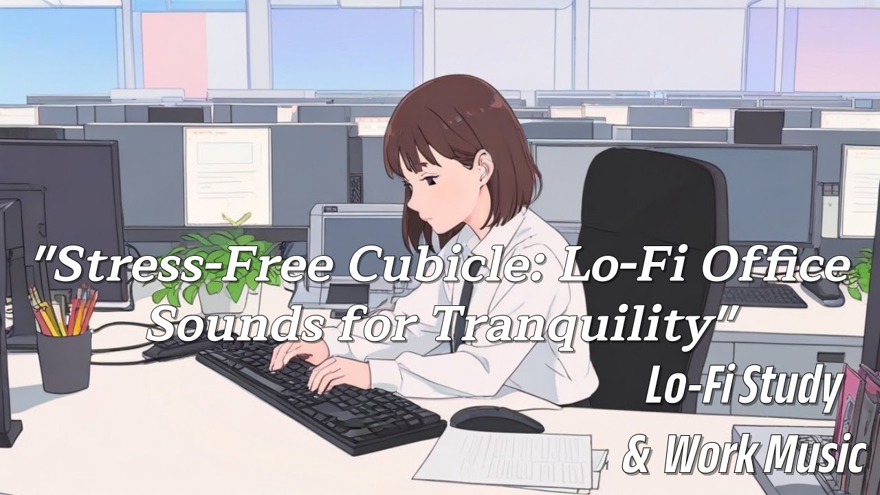 무장해제 사무실BGM Stress-Free Cubicle | Lo-Fi Office Sounds for Tranquility - YouTube