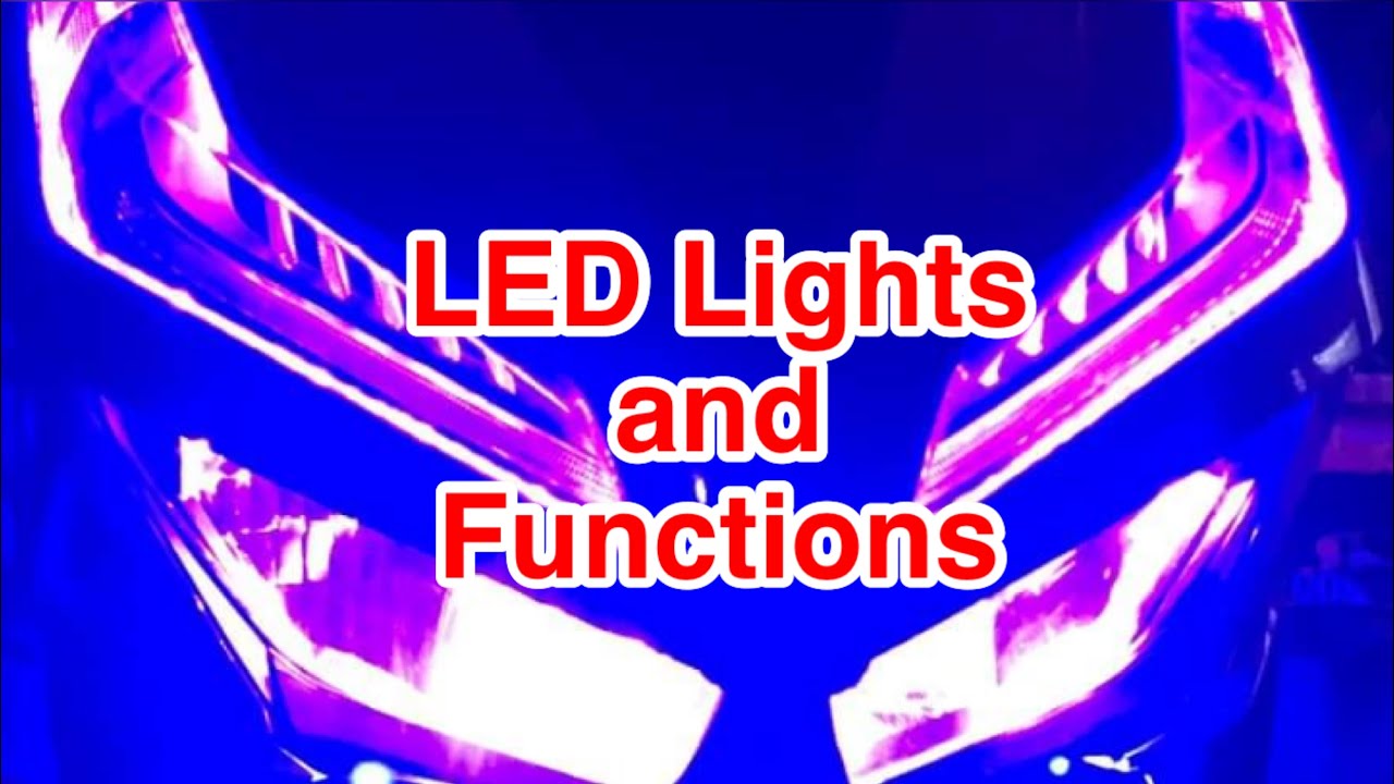 Honda Click 150i GC | installed LED lights and switch functions - YouTube