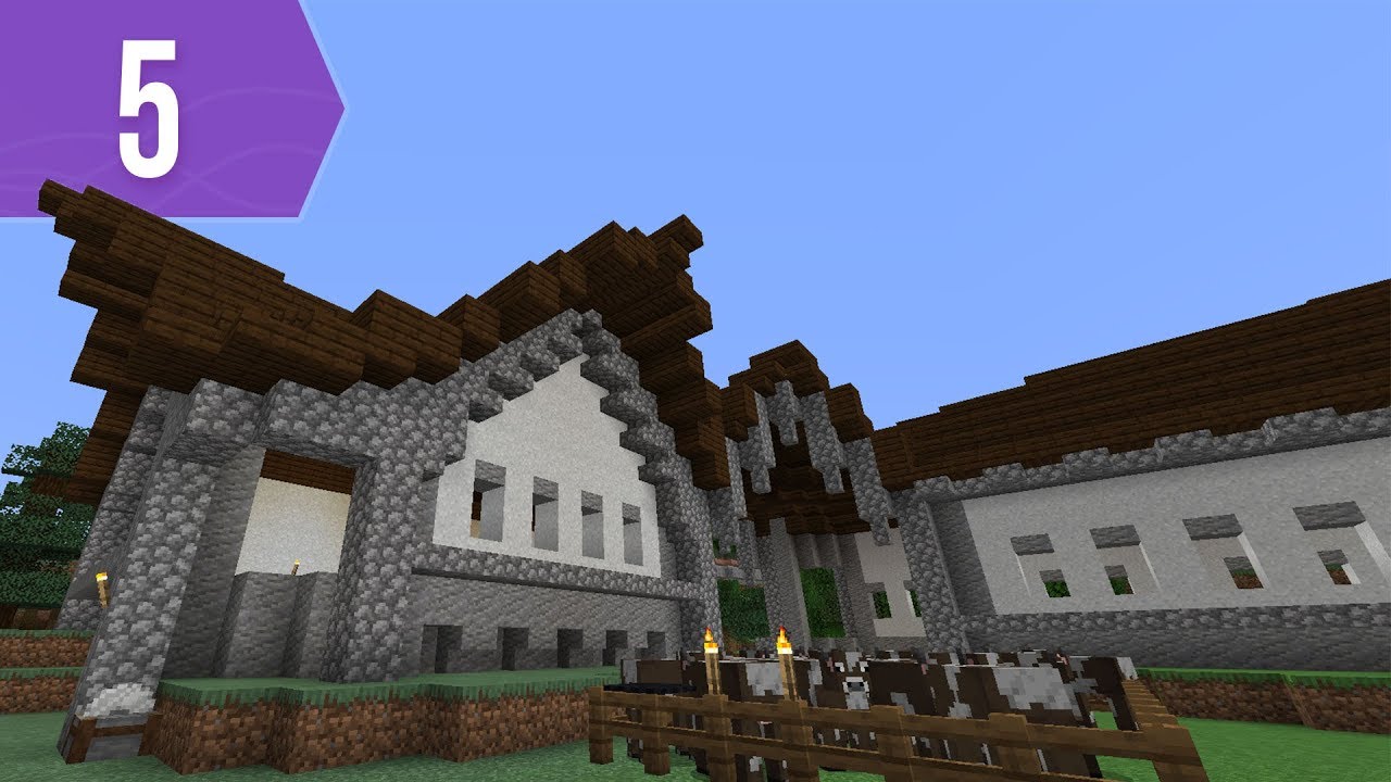 Fancy Barn Raising | Minecraft 1.14.3 Vanilla Survival Ep. 5 - YouTube