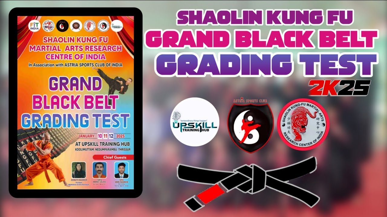 SHAOLIN KUNG FU GRAND BLACK BELT GRADING TEST 2K25 AT UPSKILL TRAINING ...