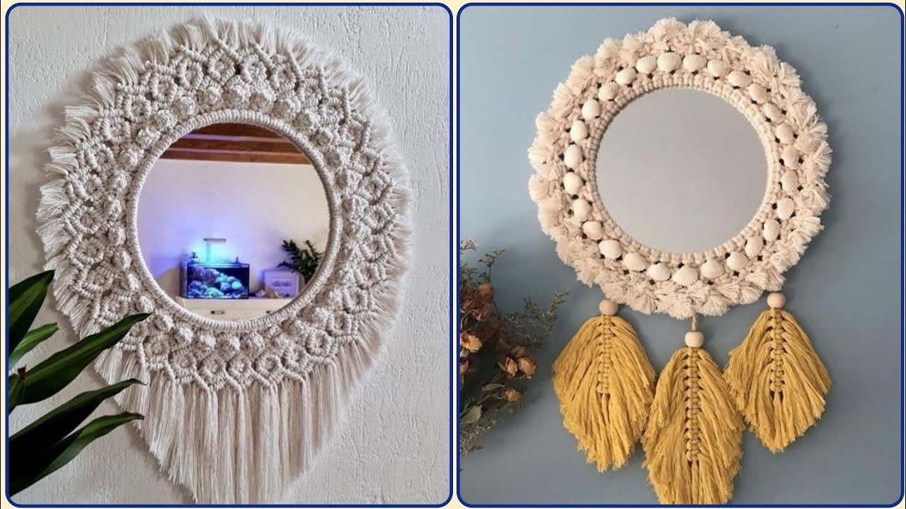 Most Beautiful Handmade Mirror|| Fabulous & Splendid Crochet Mirror ...