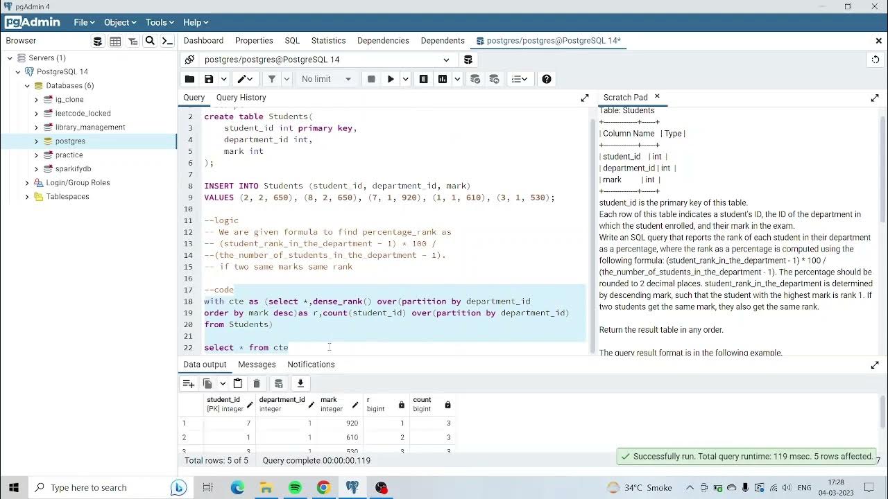 2346 Compute the Rank as a Percentage - YouTube