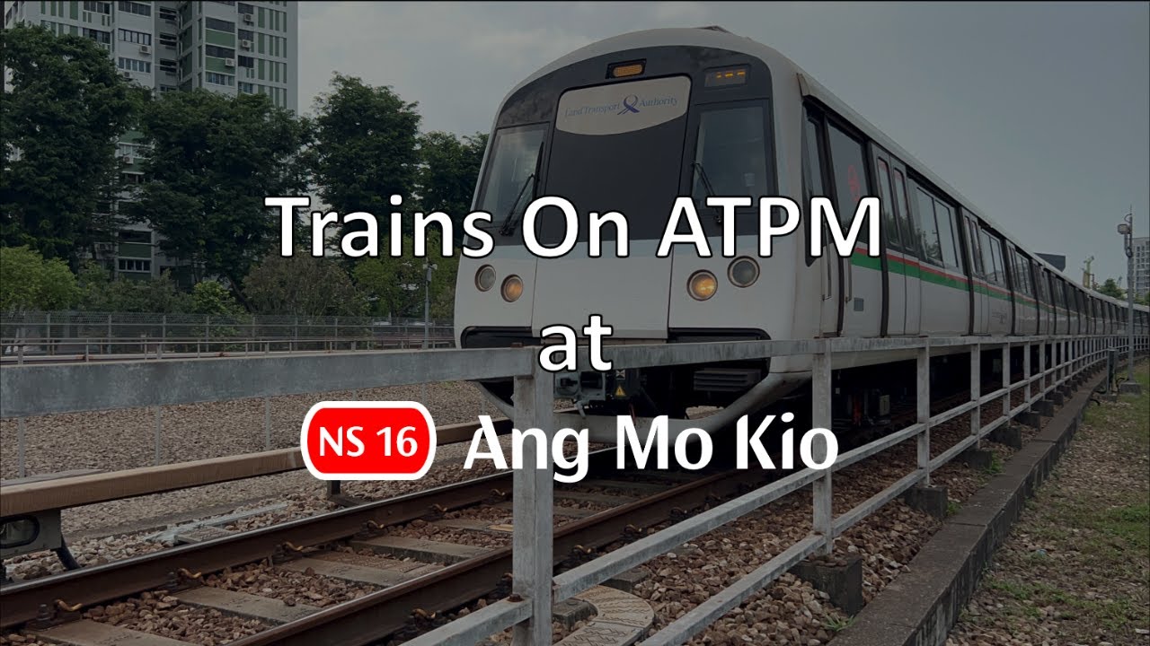 Trains On ATPM at NS16 Ang Mo Kio - YouTube