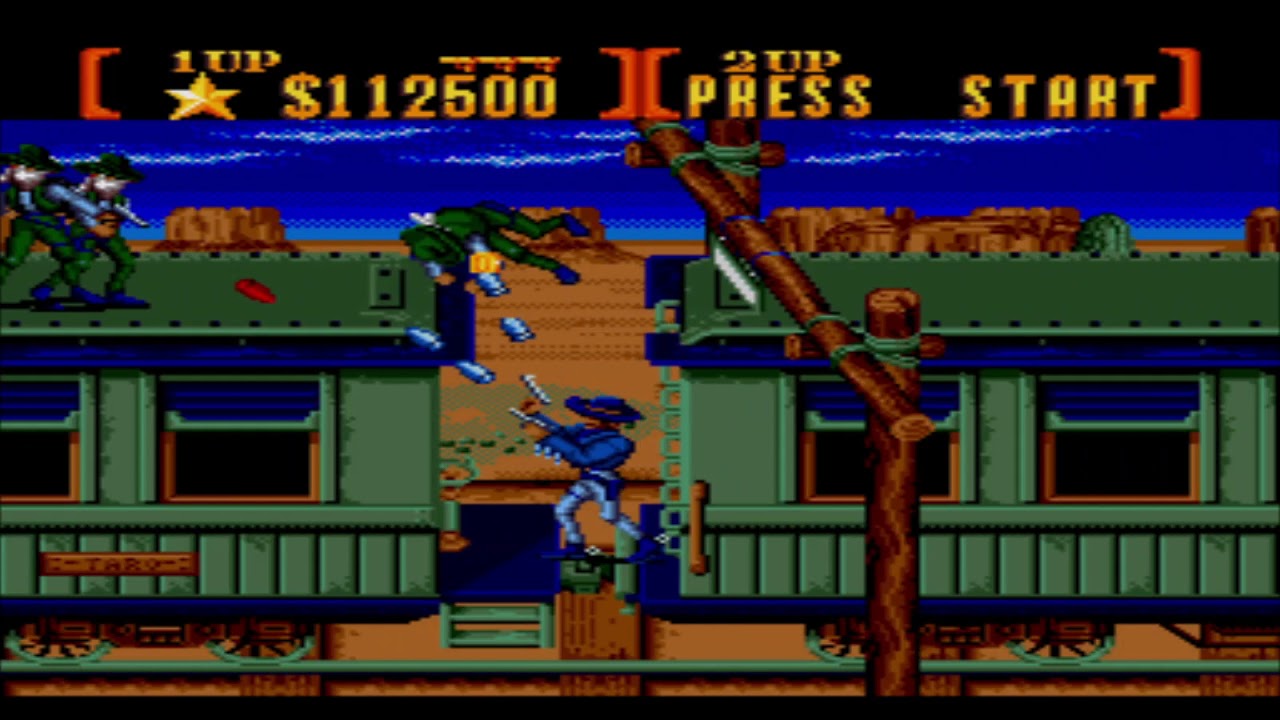 Zerei!!! Sunset Riders, 1993 - Mega Drive (Billy - Hard). - YouTube