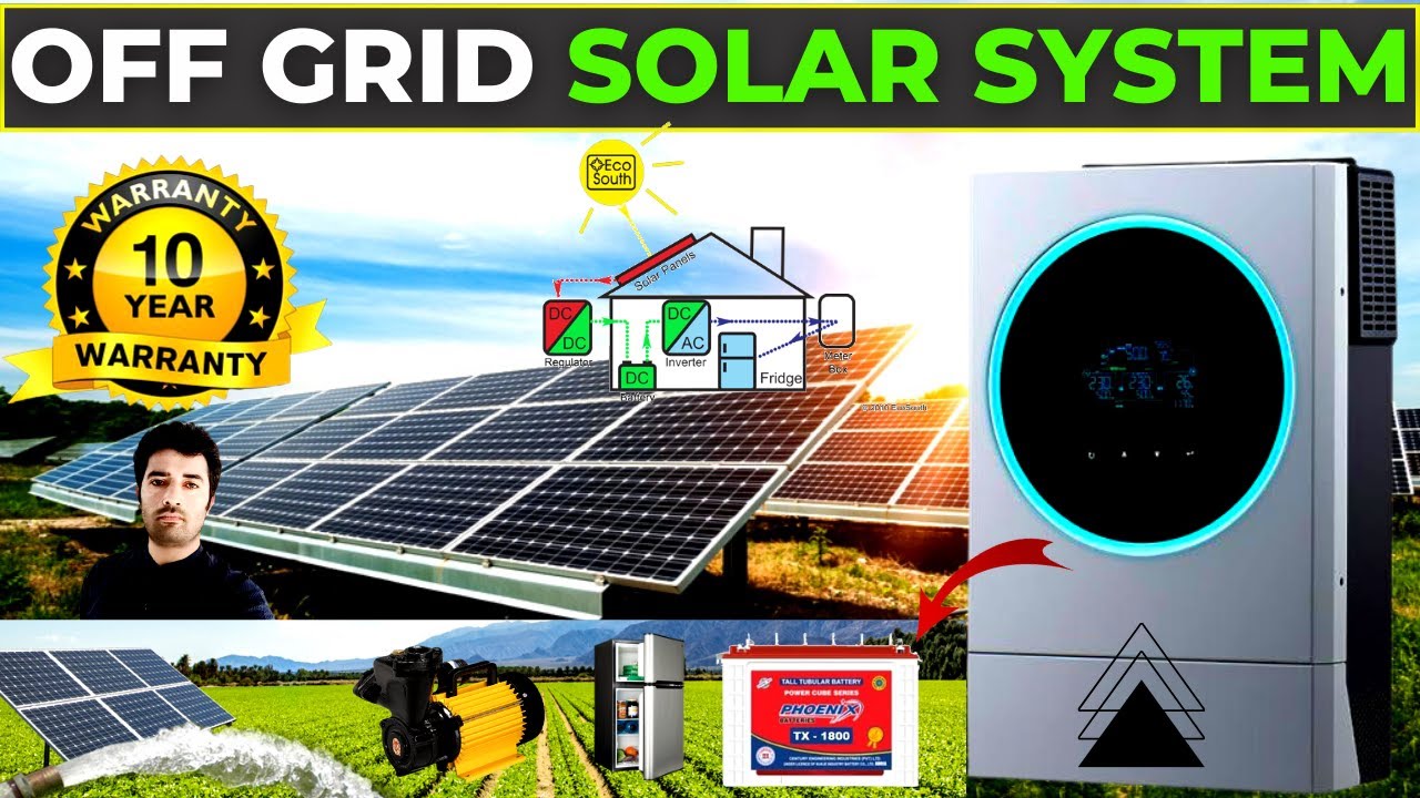 Off Grid Solar System For Home || Solar Inverter || Solar Panel ...