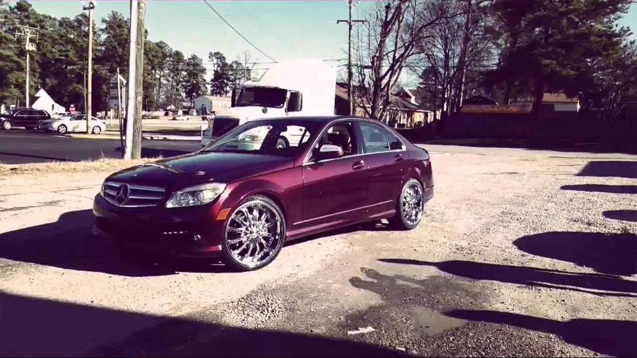 2007 C-CLASS on 20" BORGHINI B19 at RIMTYME COLONIAL HEIGHTS - YouTube