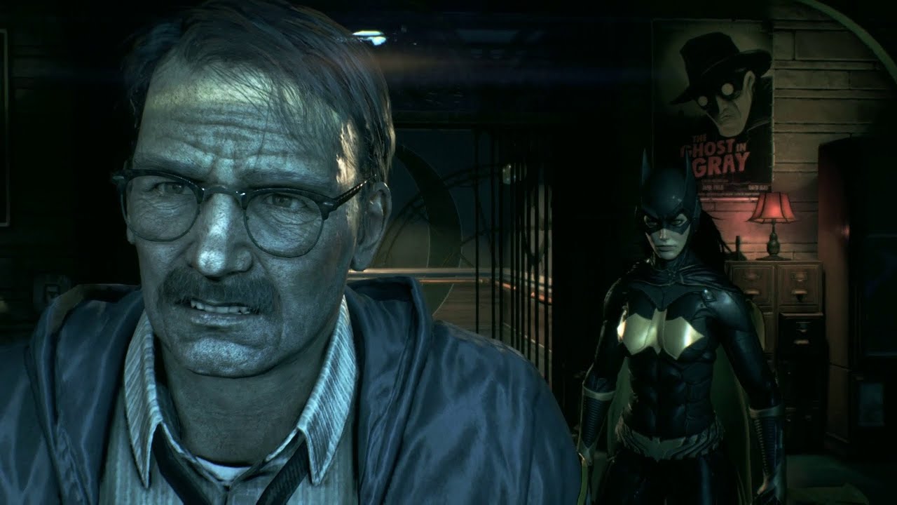 Batman: Arkham Knight - Gordon punches Batgirl - YouTube