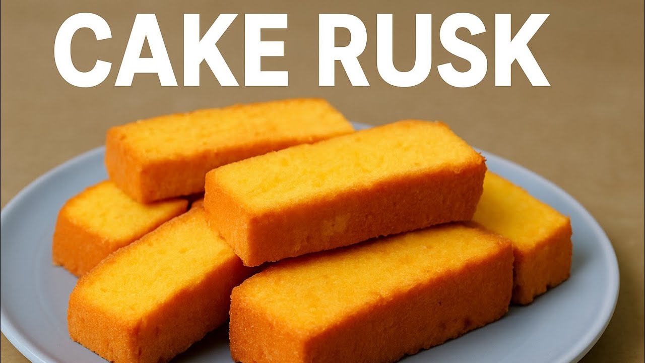 Crispy & Crunchy Cake Rusk Recipe | Easy Tea Time Snack - YouTube