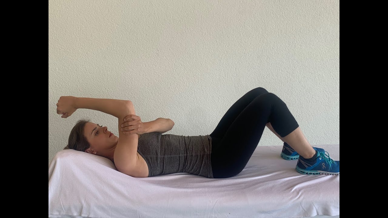 soH - Ellenbogen, Ellenbogen strecken in Rückenlage - YouTube