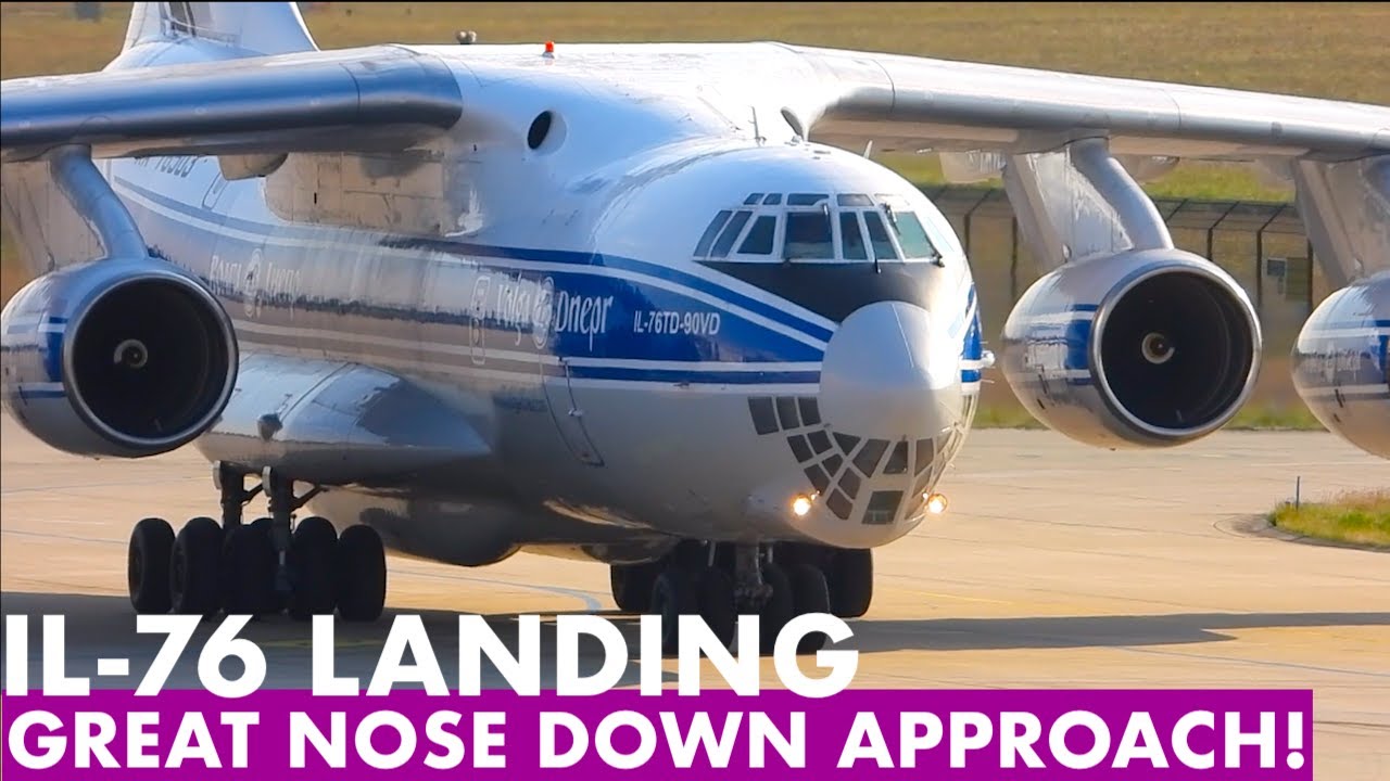 ILYUSHIN IL-76 LANDING at Eindhoven Airbase (incl. ATC) - YouTube