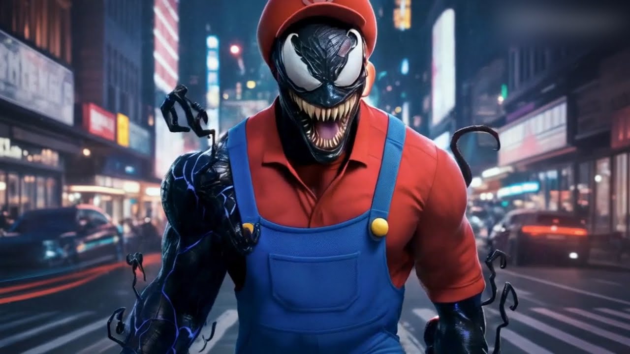 Super Mario Bros Characters as Venom - YouTube