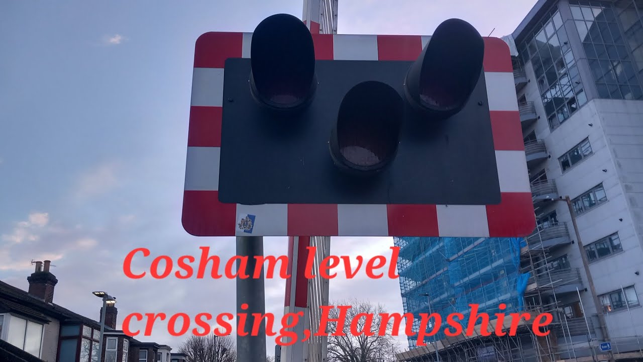 Cosham level crossing in Hampshire! - YouTube