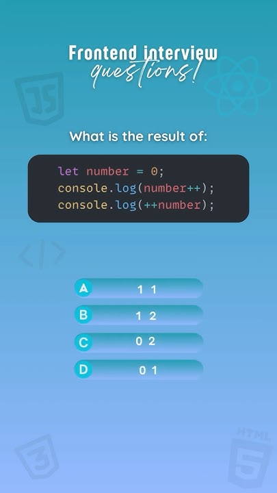 Frontend interview questions: Quiz 51 #javascript #react #interview #developer #coding # ...