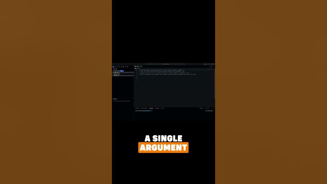 JavaScript Curry Function Challenge #coding #fyp #education #interview #shorts #programming #fyp ...