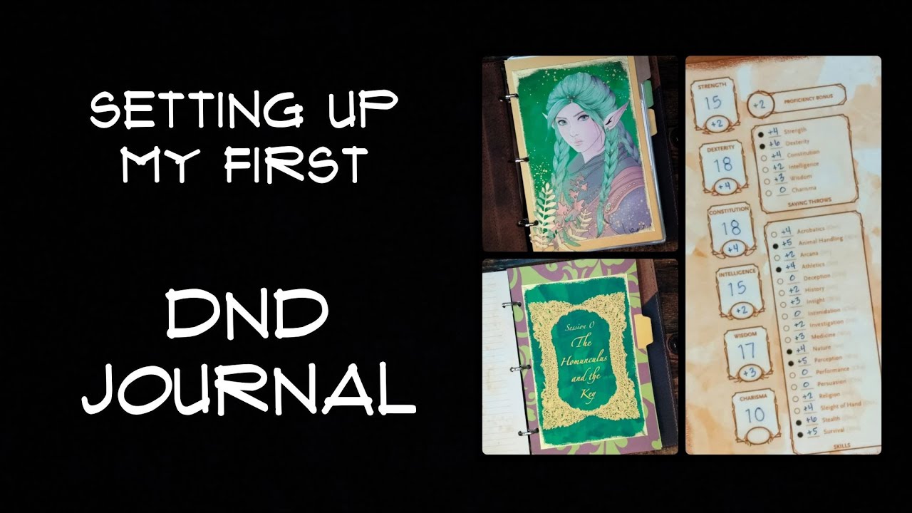 DND Journal Set Up - YouTube