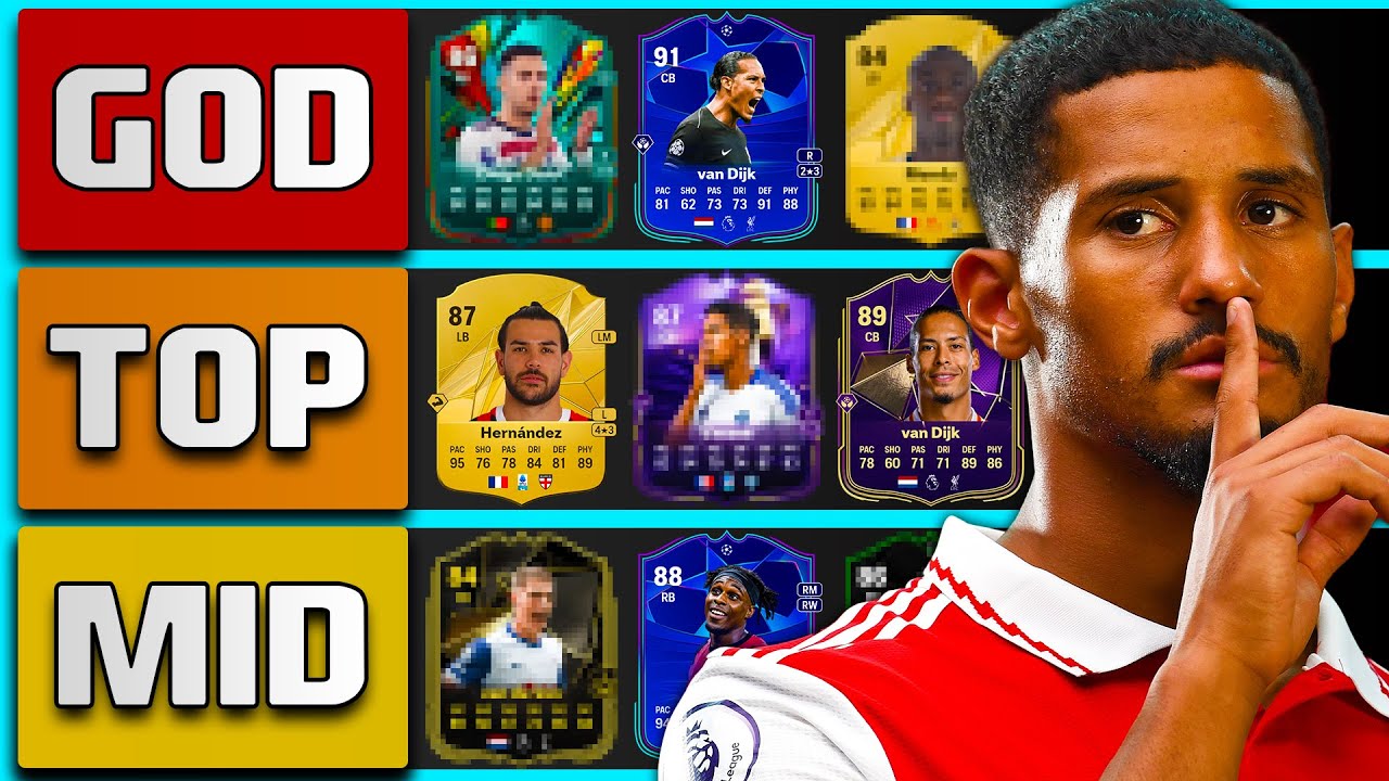 RANKING THE BEST DEFENDERS⭐ FC 25 Ultimate Team Tier List - YouTube