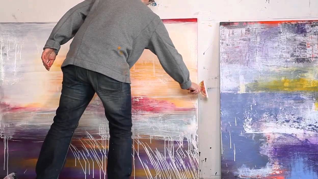 Stef-Albert Painting "Train Ride through a Dream" - YouTube
