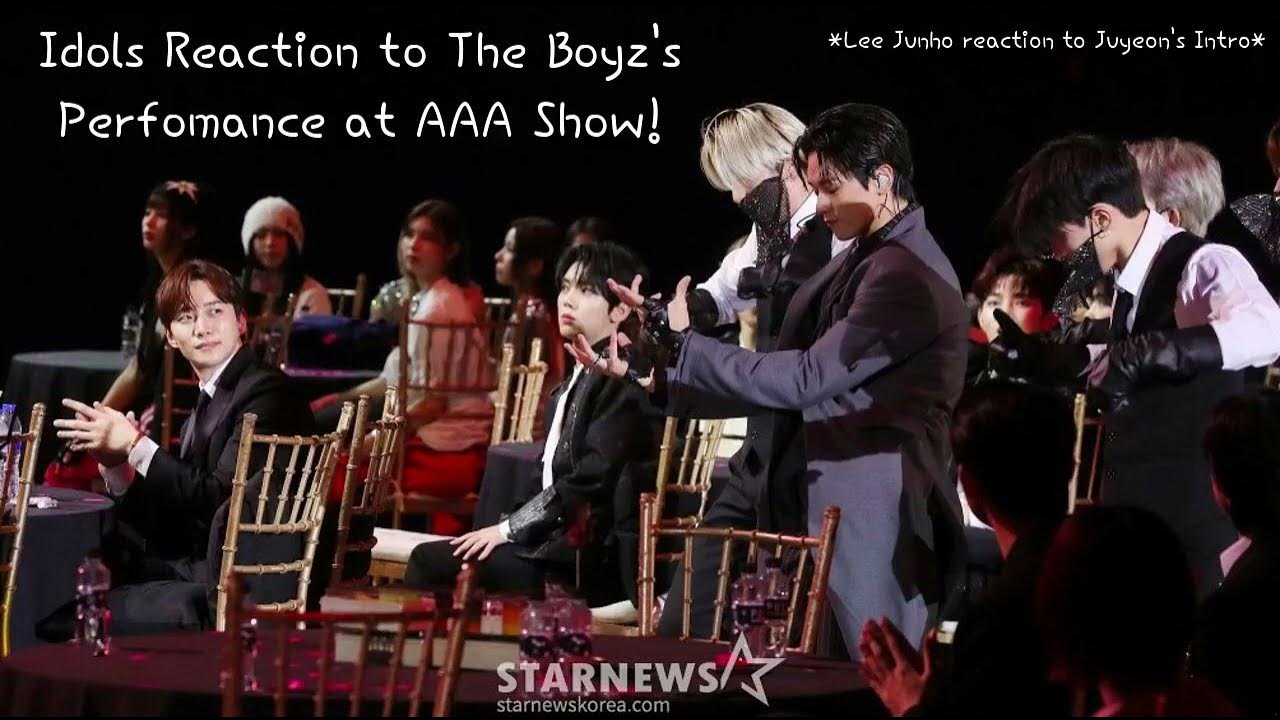 [#AAA2023] Idols Reaction to The Boyz Performance at 2023 Asia Artist Award - YouTube