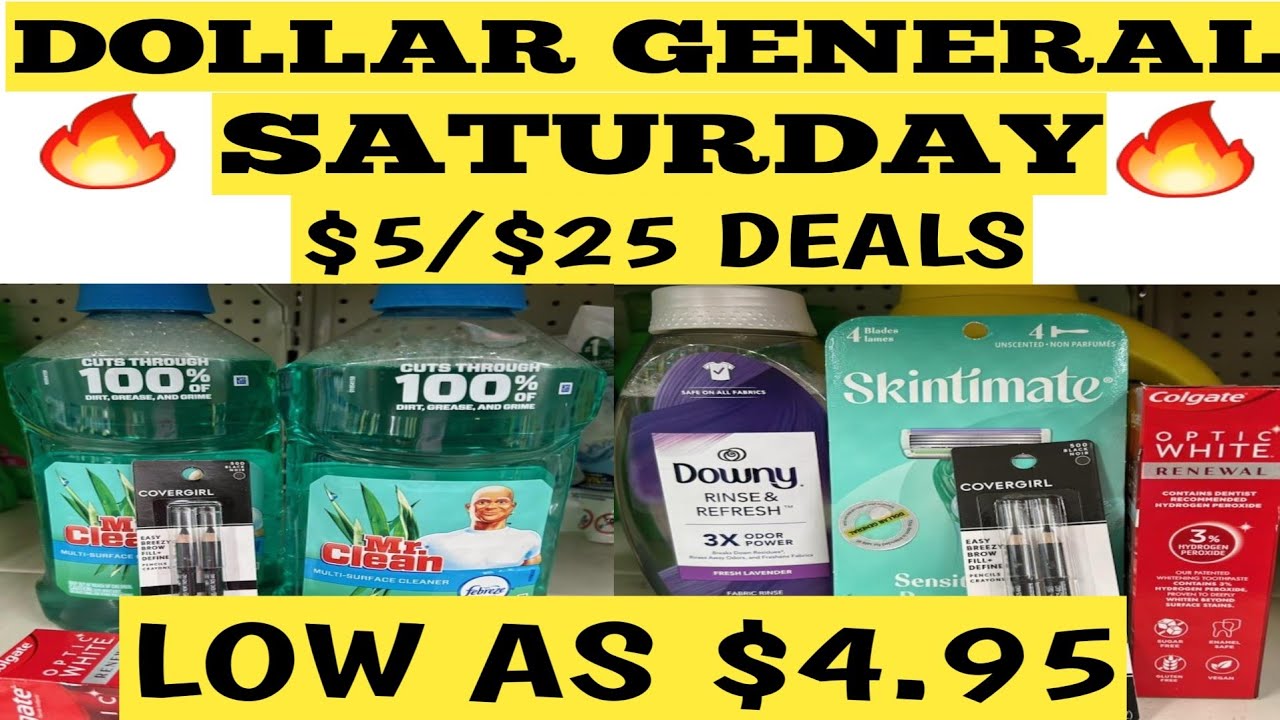 6/2/2023 Dollar General Saturday 5 off $25 Deals low as $4.95 | ANY DAY ...