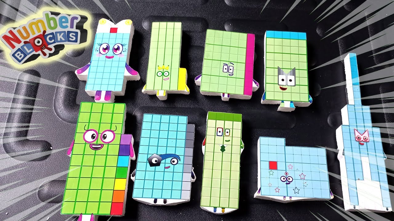 #983 Unlocking BLACK BOX MYSTERY of Numberblocks 43-59 v ASMR Relax ...