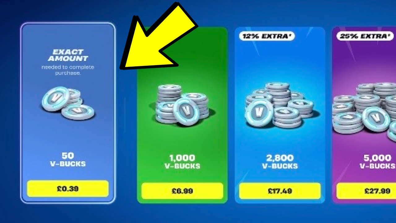 How to get the EXACT amount of vbucks! | Tutorial - YouTube