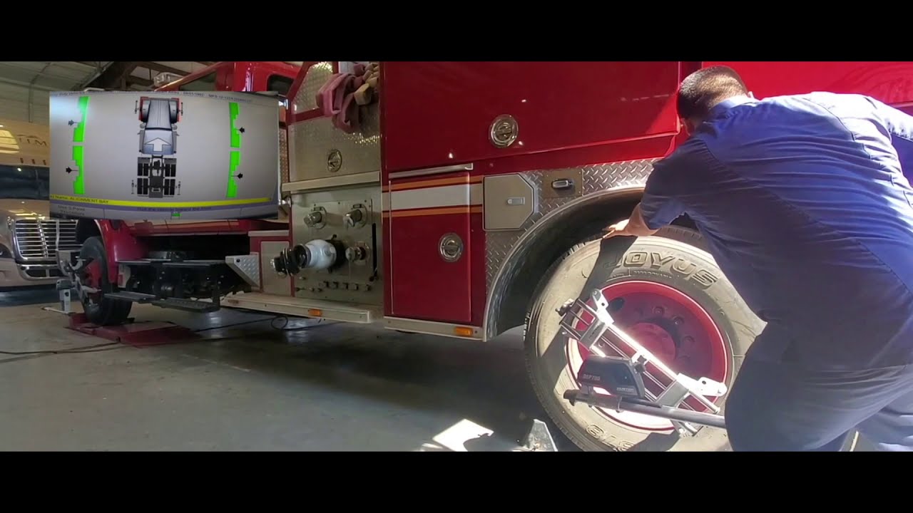 Heavy Duty Alignment on a Fire Truck 🚒 - YouTube