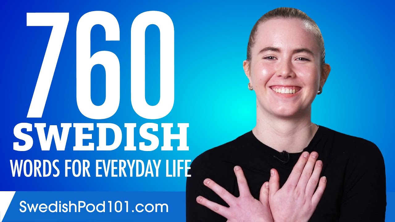 760 Swedish Words for Everyday Life - Basic Vocabulary #38 - YouTube