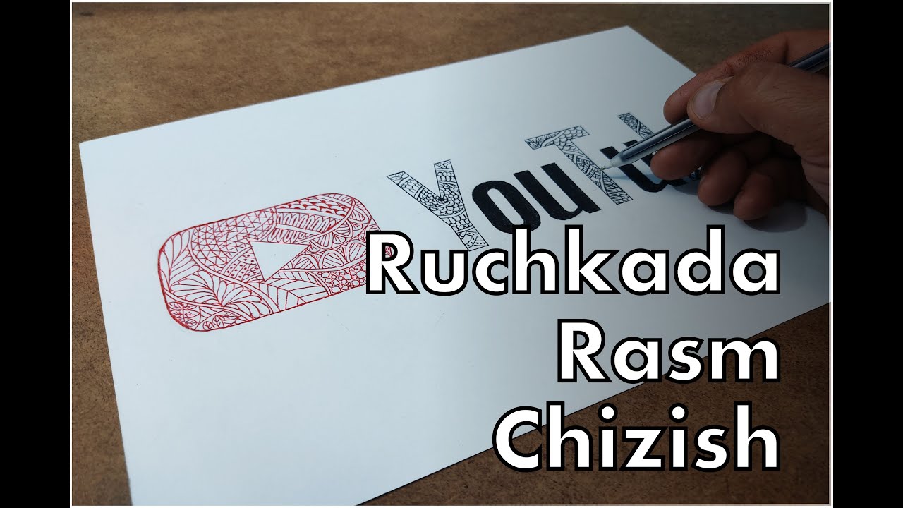 Naqshlar bilan Youtube logotipini qanday chizish mumkin? #1. - YouTube