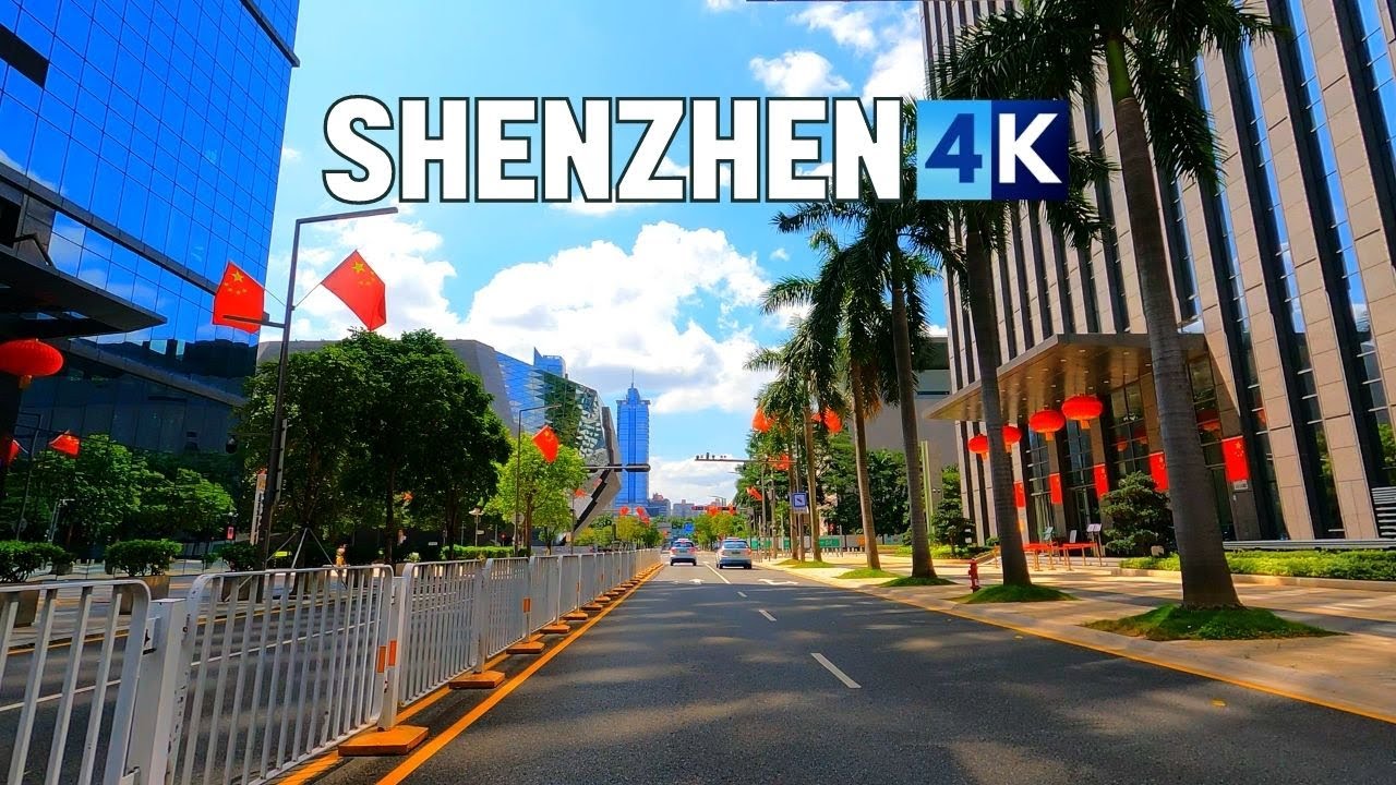 China's Ultra Modern Natural City – Driving 4K Shenzhen on National Day ...