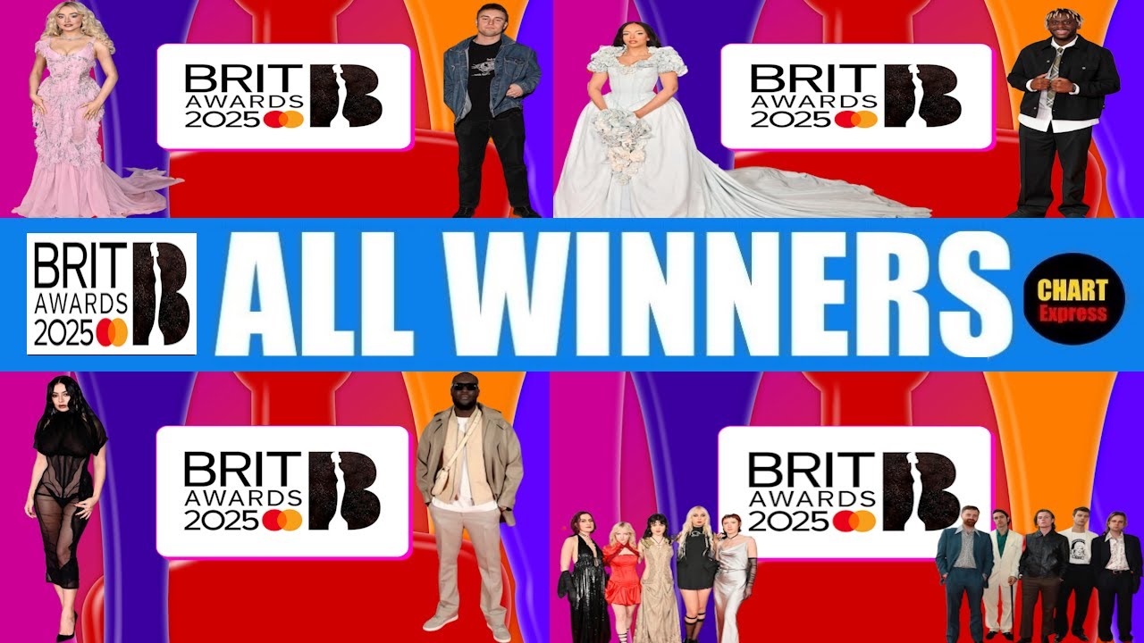 BRIT AWARDS 2025 - ALL WINNERS | #BRITS #BRITAwards2025 #BRITS2025 ...