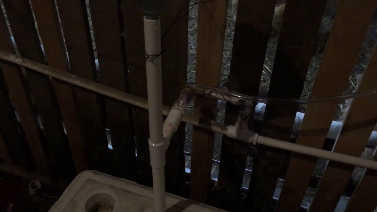 Closed loop heated chicken water system - YouTube