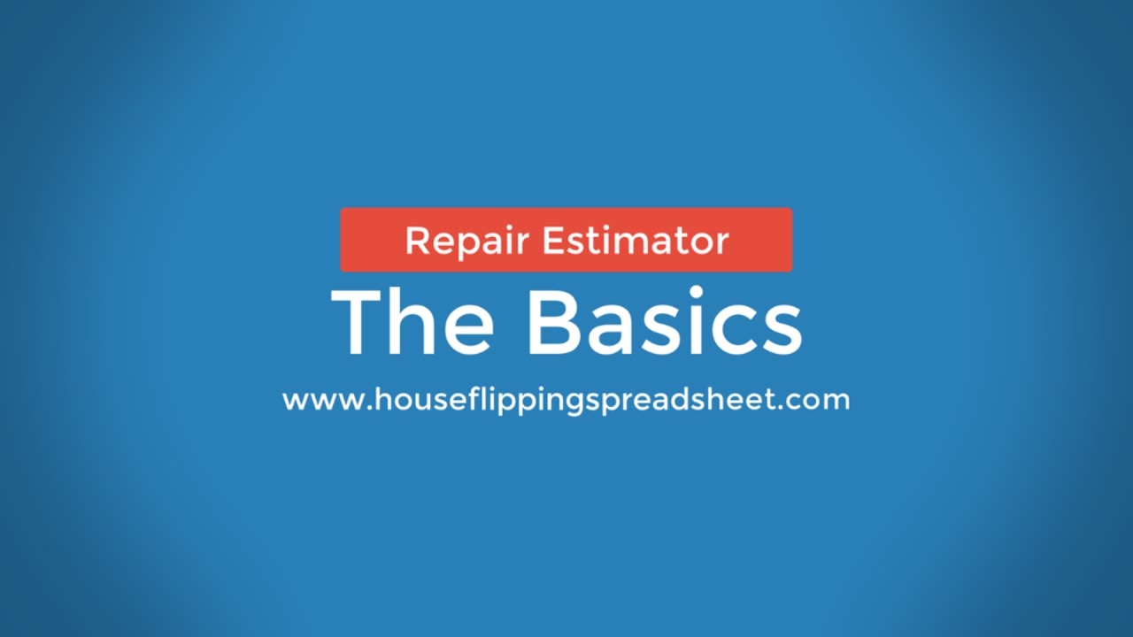 Repair Cost Estimator The Basics YouTube Repair Cost Estimator The Basics YouTube