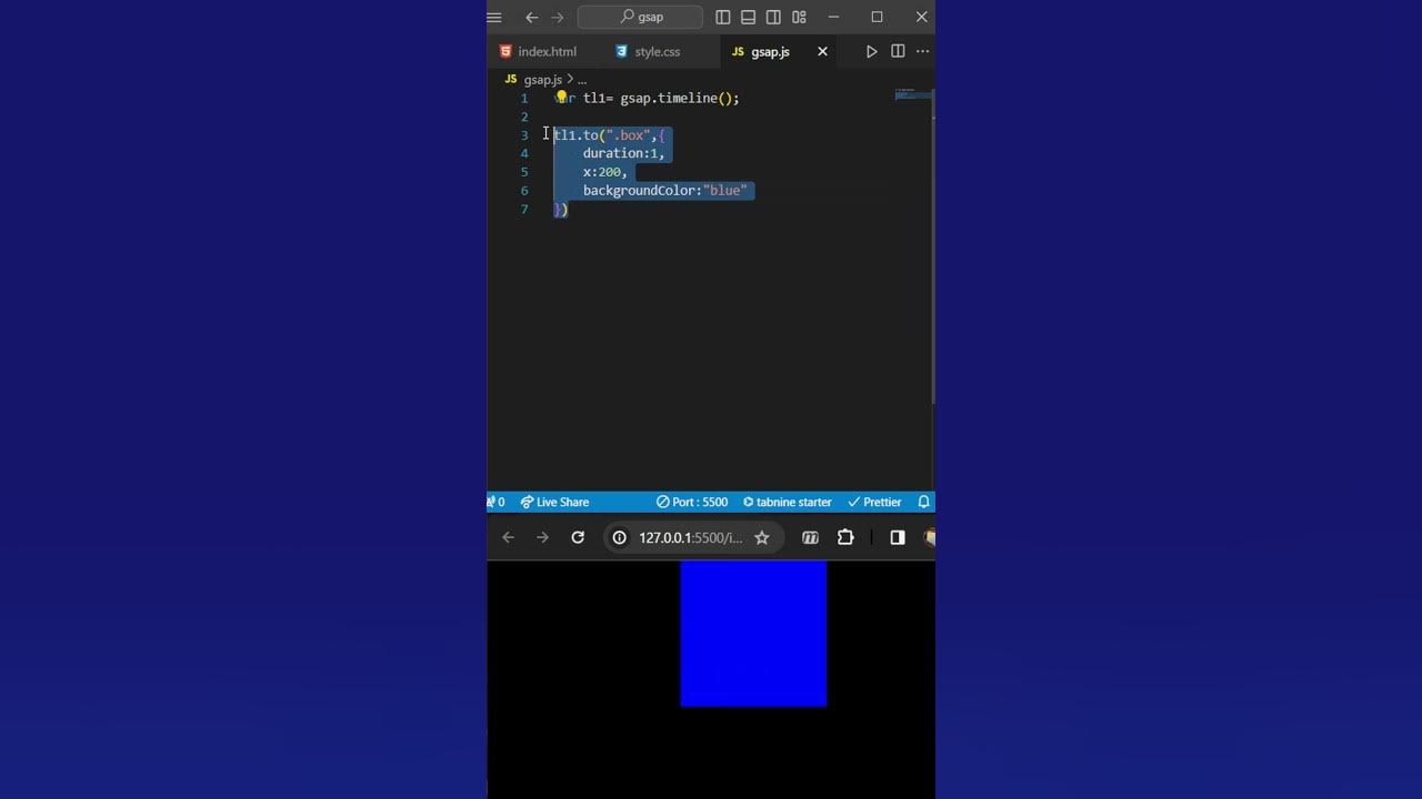 Timeline In Gsap Html Htmlcss Python Css Webdesign Javascript Htmlwebdesign Youtube