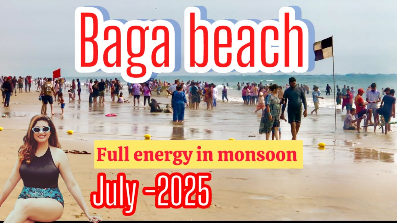 Goa |Baga Beach |Rainy season |goa vlog 2025 - YouTube