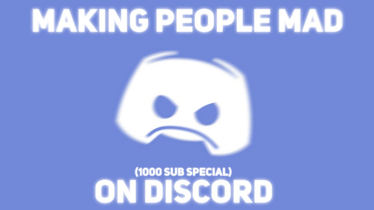 MAKING PEOPLE MAD ON DISCORD 😈 - YouTube