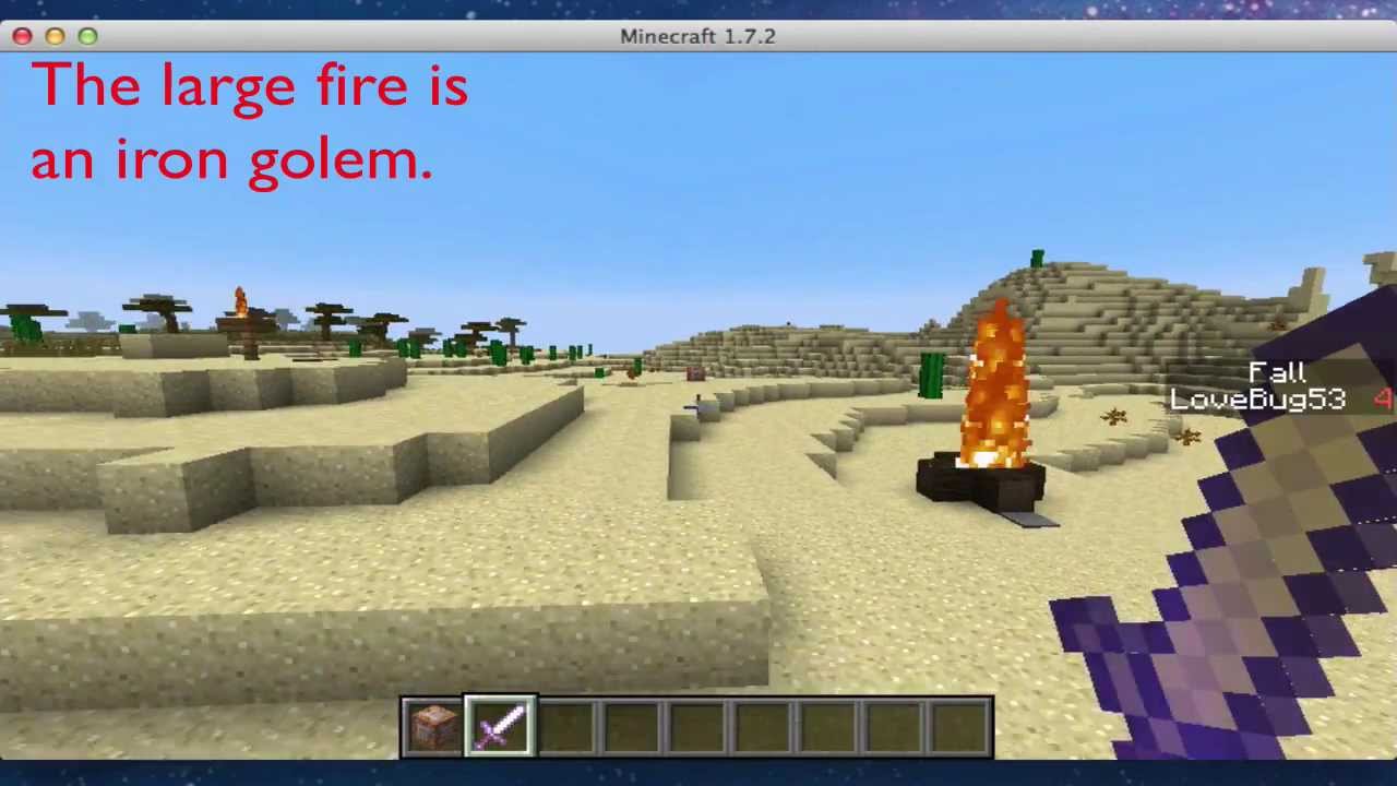 Minecraft Tutorial: Bonfires in Minecraft! - YouTube